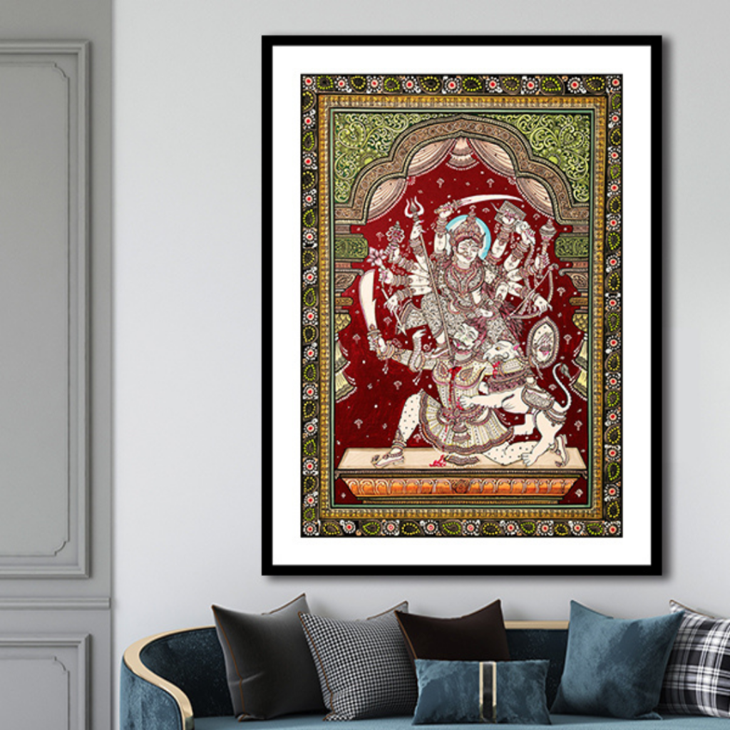 Maa-Durga-Avatar-Pattachitra-Art-Painting-For-Home-Wall-Art-Decor ...